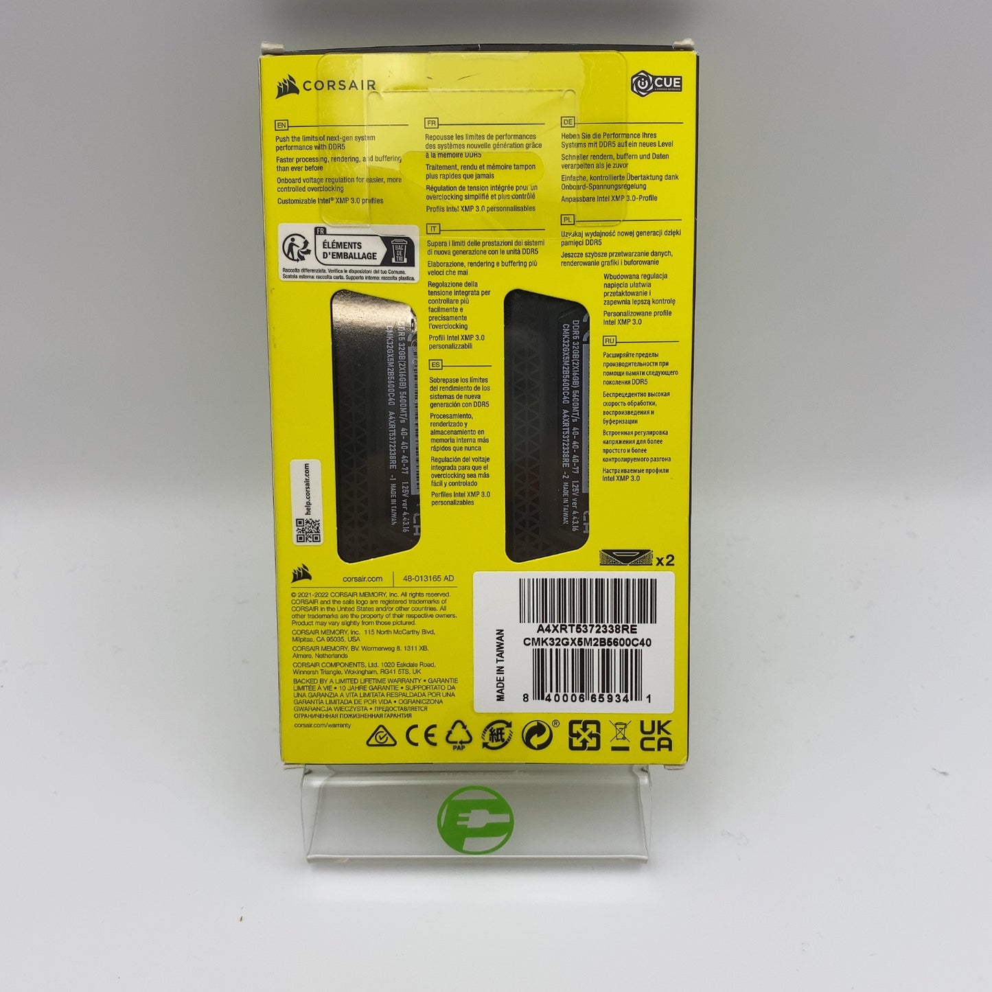 Corsair Vengeance 32GB (2x16GB) RAM DDR5 5600MHz CMK32GX5M2B5600C40 ...