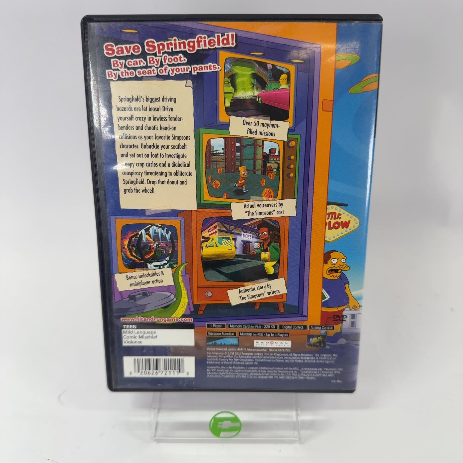 The Simpsons Hit and Run (Sony PlayStation 2 PS2, 2003) – PayMore Algonquin